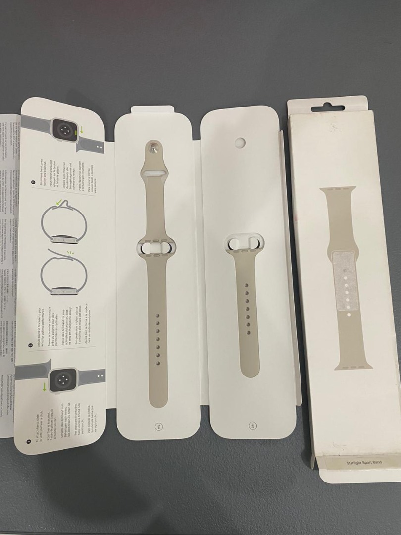 ORIGINAL APPLE WATCH STARLIGHT SPORT BAND - 41mm, Mobile Phones ...