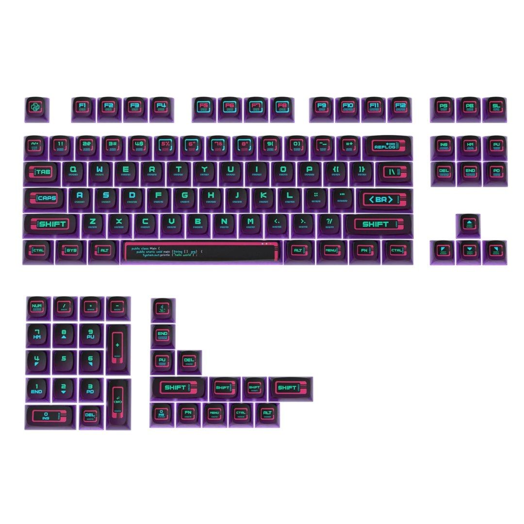 PIIFOX Cyberpunk ASA Profile PBT Keycap Set 117 Keys, Computers & Tech ...