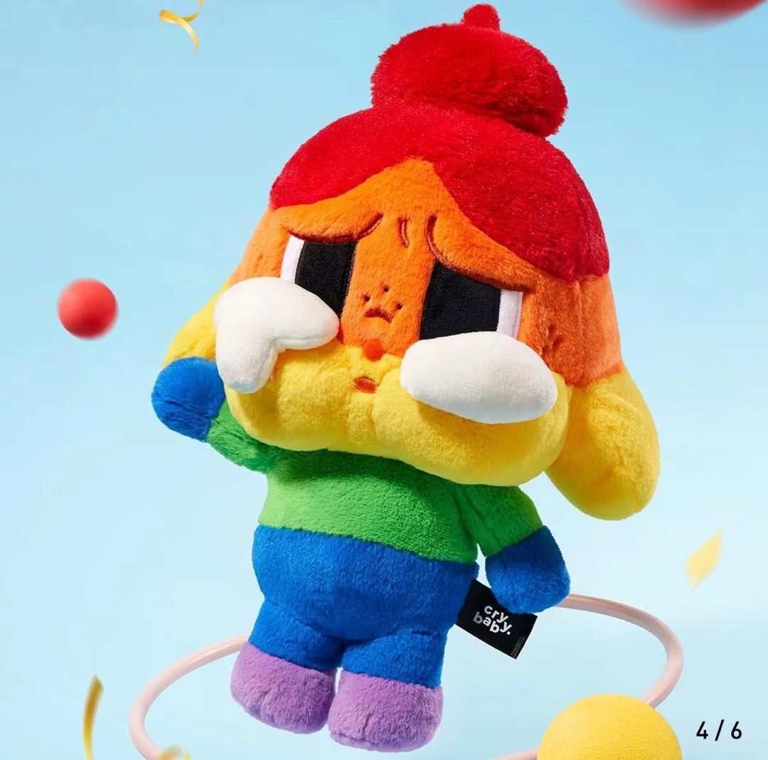 Popmart Crybaby Cheer Up, Baby! Series - 30cm Big Plush Doll, Hobbies ...
