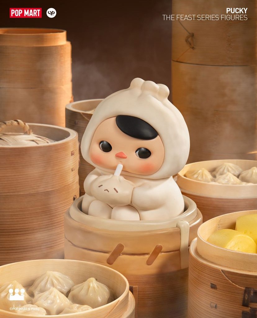 [2 INSTOCK SEALED] Pucky The Feast Popmart (Steamed Bun), Hobbies ...