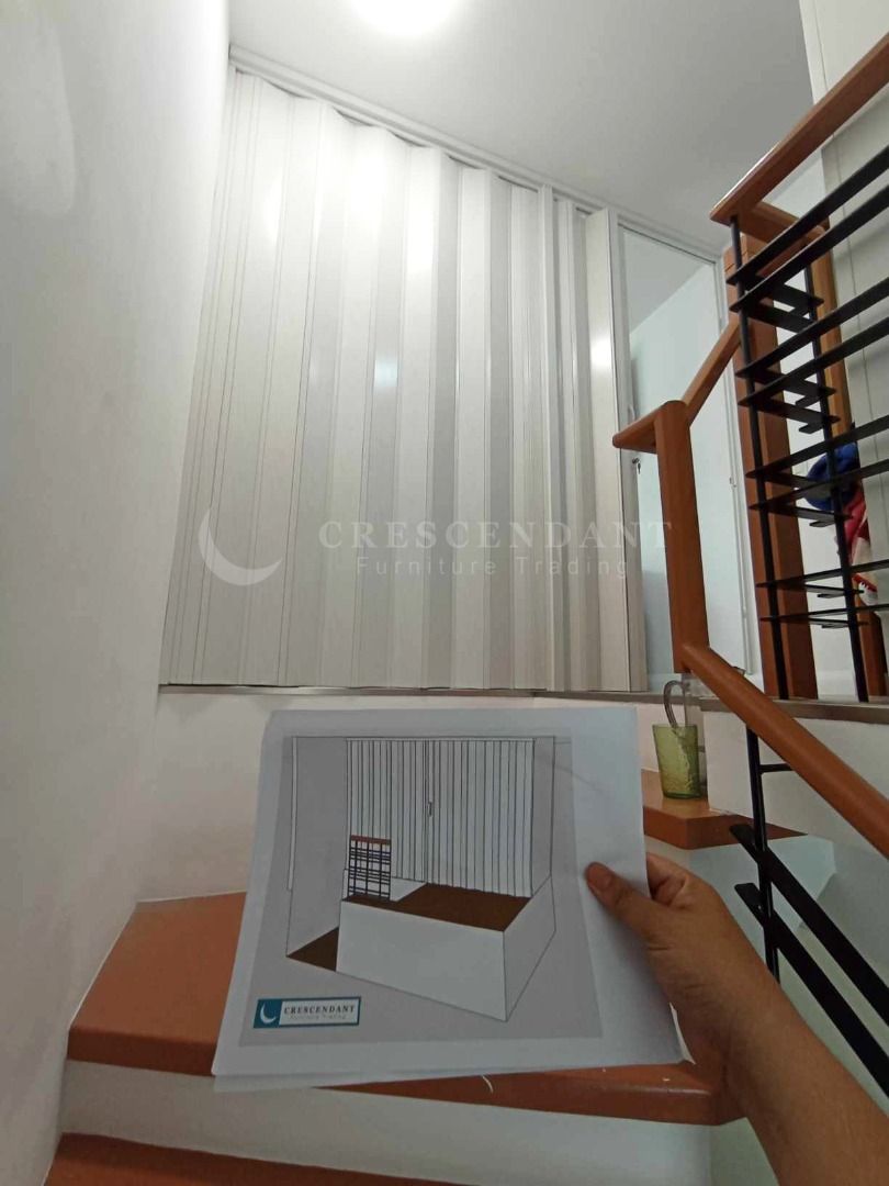 PVC ACCORDION FOLDING DOOR / FRENCH TYPE FOLDING DOOR, Furniture & Home ...