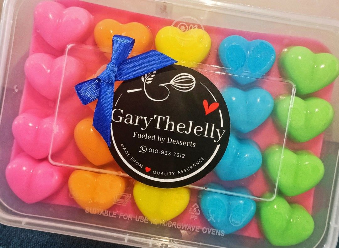 Rainbow Layered Jelly Boxes, Food & Drinks, Fresh Produce on Carousell