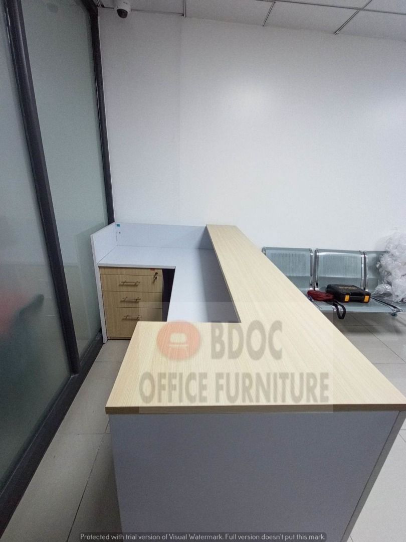 RECEPTION COUNTER TABLE, Furniture & Home Living, Office Furniture ...