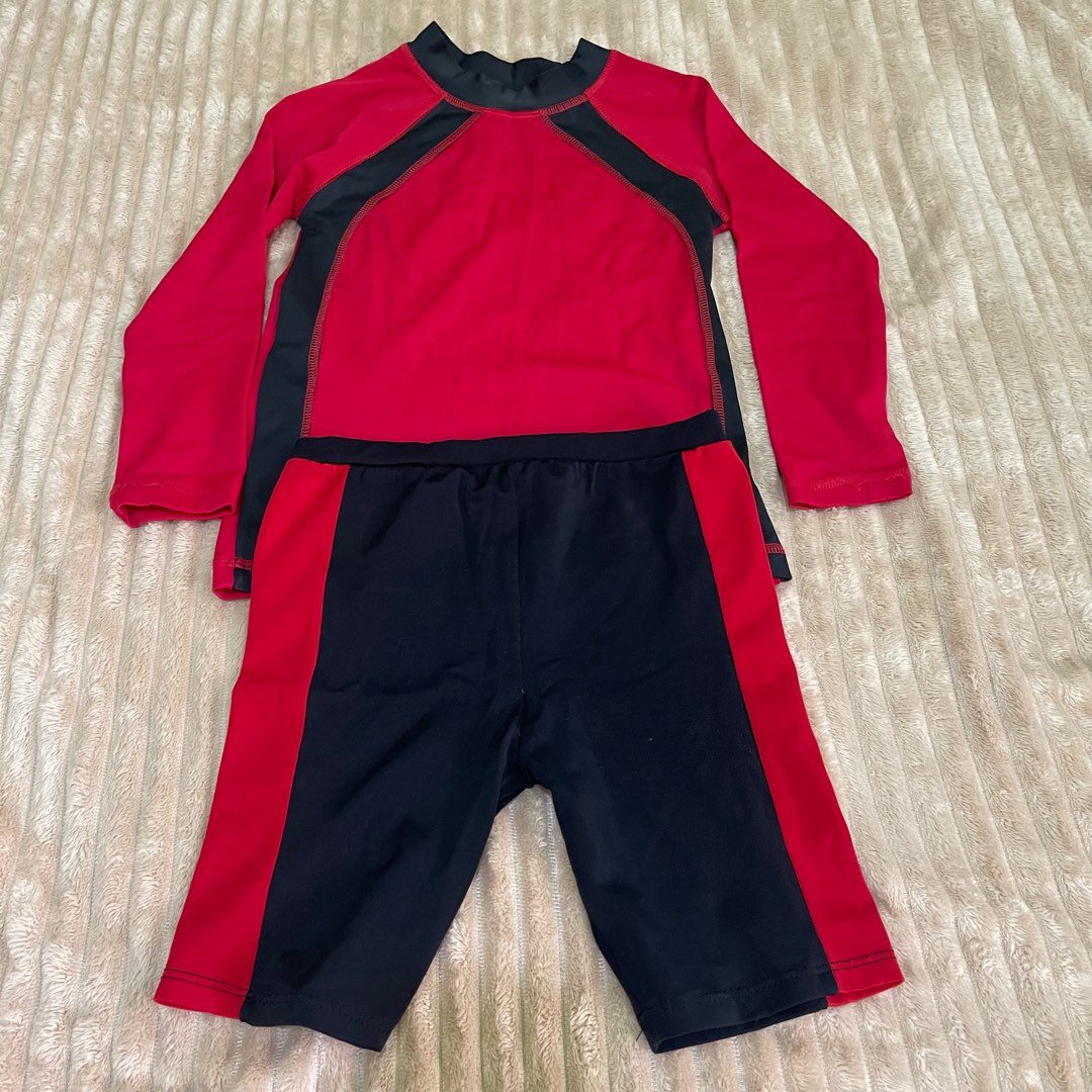 Red Rash Guard for Kids, Babies & Kids, Babies & Kids Fashion on Carousell
