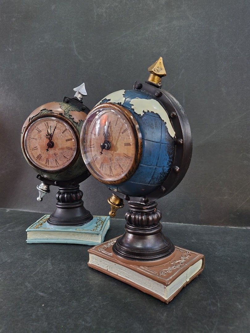 Resin Table Clock Globe Design, Furniture & Home Living, Home Decor ...