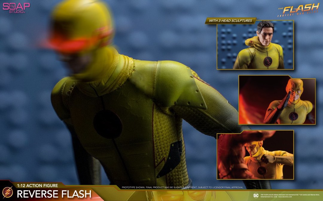 [FAST DEAL] Reverse Flash Action Figure 1/12 Scale, Hobbies & Toys, Toys & Games on Carousell