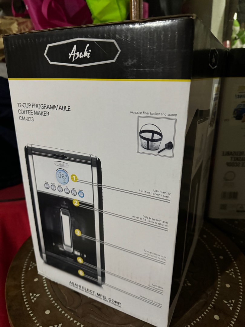 Sealed Asahi Coffee Maker CM 033, TV & Home Appliances, Kitchen ...