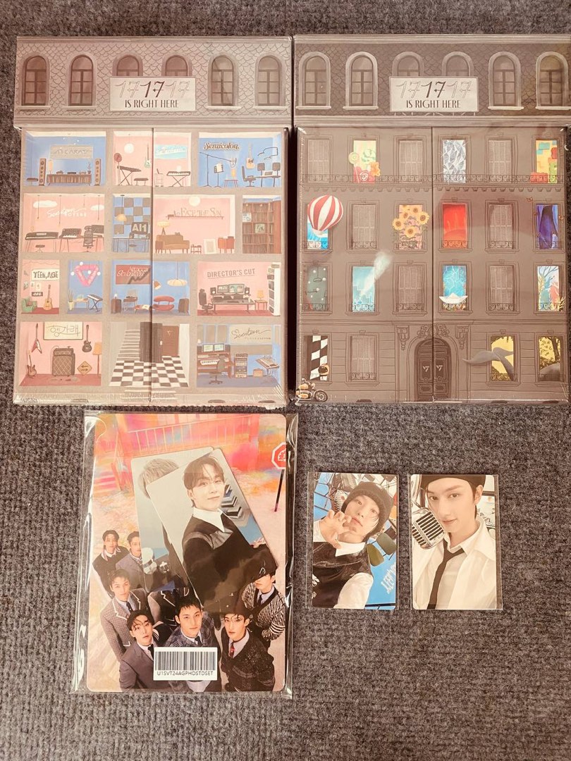 SEVENTEEN 17 IS RIGHT HERE Album Set with Weverse POB and Fan Event photocards, Hobbies & Toys ...