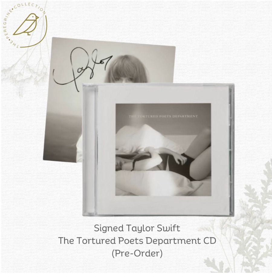 SIGNED The Tortured Poets Department CD Taylor Swift TTPD [Pre-Order ...