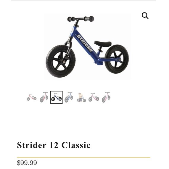 AUTHENTIC STRIDER 12 CLASSIC BIKE TRAINER, Sports Equipment, Bicycles & Parts, Bicycles on Carousell