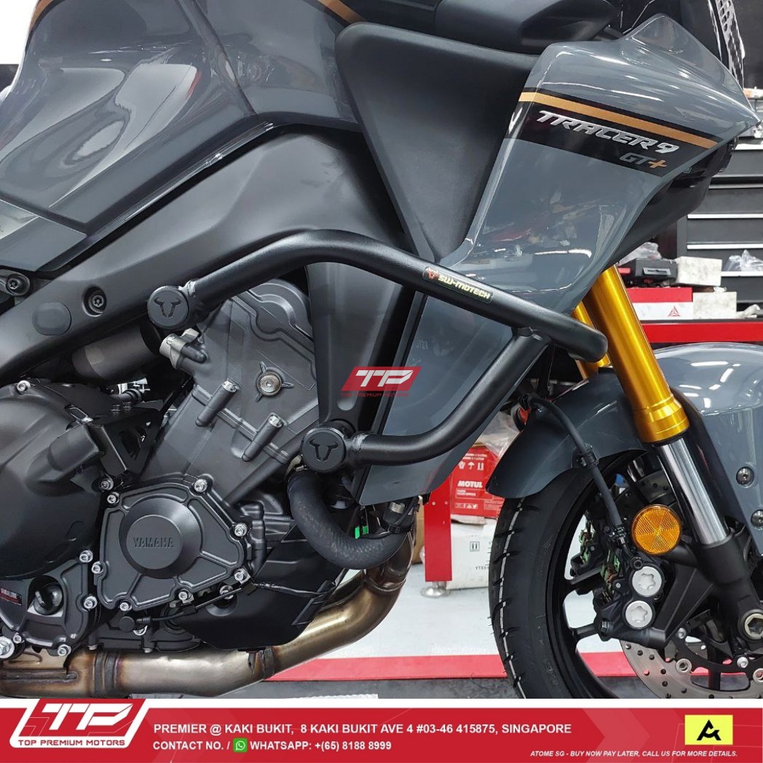 SW Motec Crash Bar Yamaha Tracer 9 GT 2021>, Tracer 9 GT+, Motorcycles ...