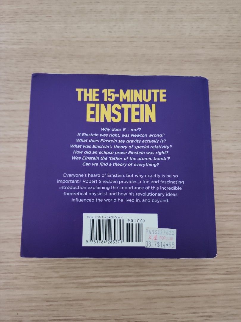 The 15 Minute Einstein, Hobbies & Toys, Books & Magazines, Fiction ...