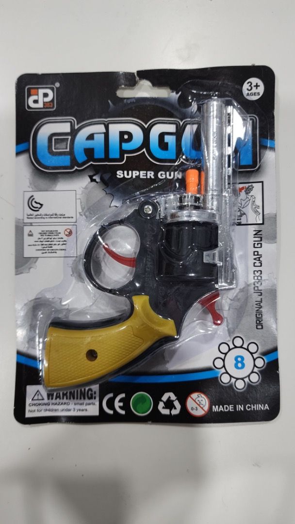 TOY POP GUN WITH DISC CAP GUN SLINGER COWBOY YEEHAA, Hobbies & Toys ...