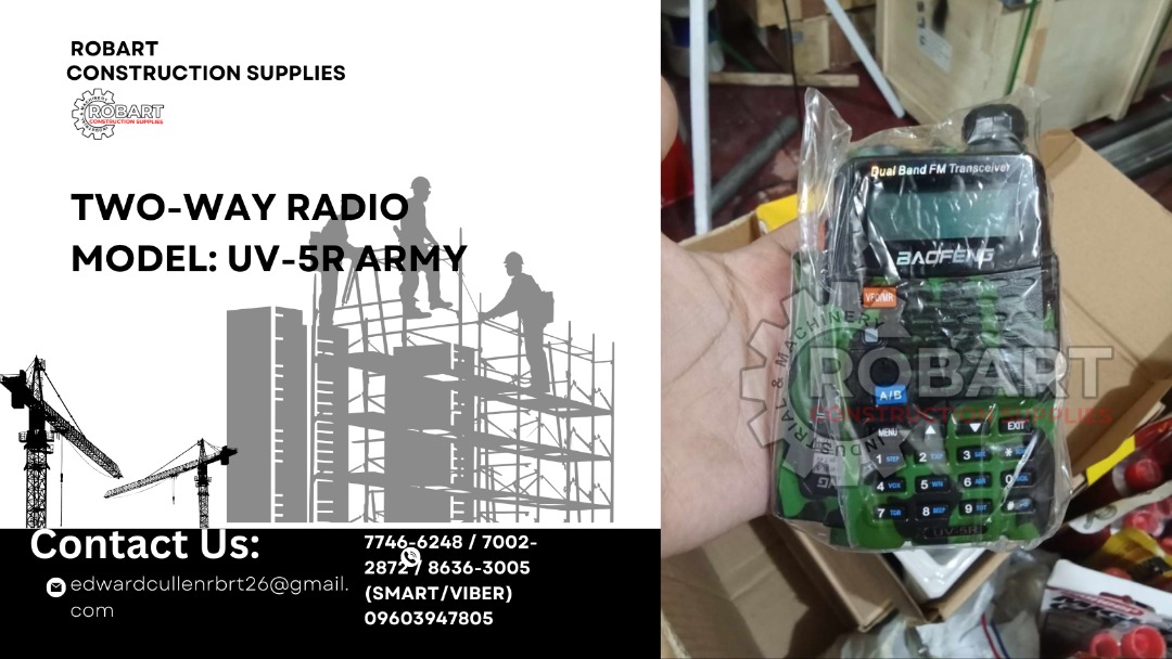 Two-way Radio Model: UV-5R Army, Commercial & Industrial, Construction ...