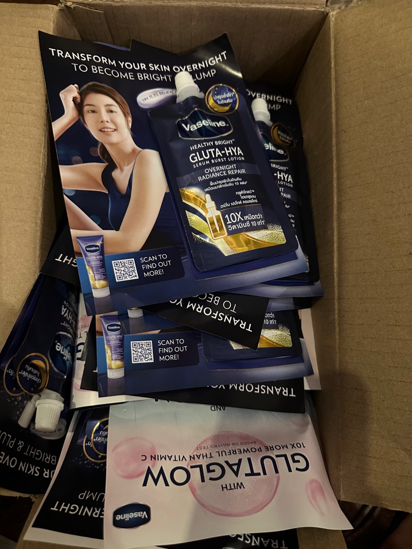 Vaseline Gluta Hya 30ml Sachet, Beauty & Personal Care, Bath & Body ...
