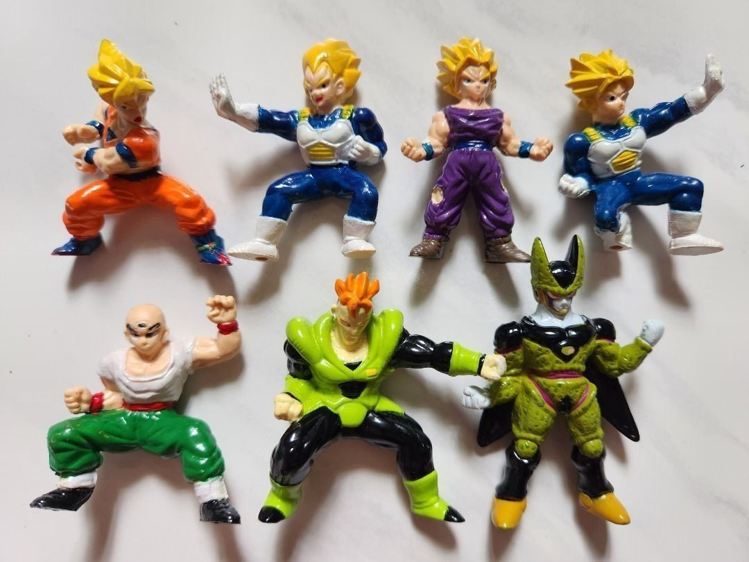 Vintage Dragonball Figures , Great Saiyaman , Super Saiyan Vegito Mini ...