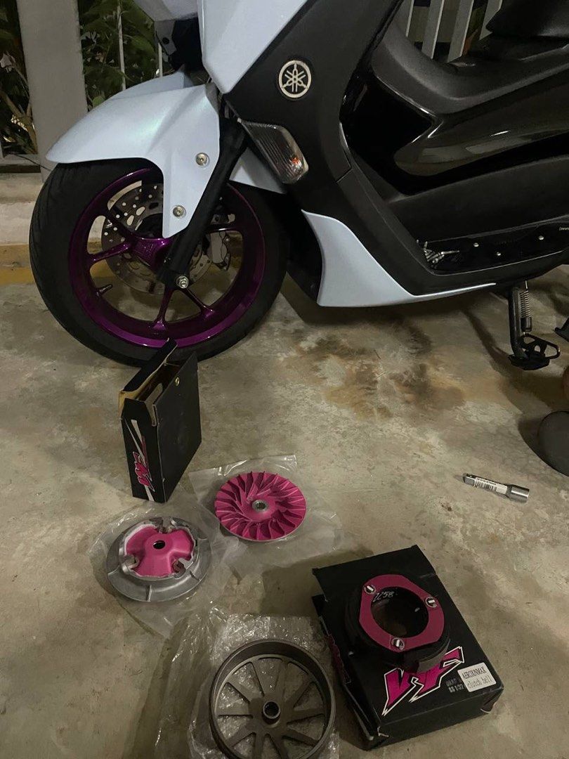 WF PULLEY V.3 AND CLUTCH SET AEROX V1/V2 NMAX V2, Motorcycles ...