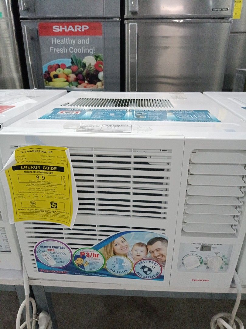 window type aircon 1 hp, TV & Home Appliances, Air Conditioning and ...