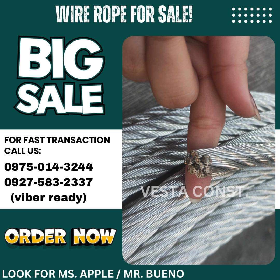 Wire Rope, Commercial & Industrial, Construction Tools & Equipment on ...