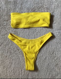Yellow Bikini, Women's Fashion, Swimwear, Bikinis & Swimsuits on Carousell