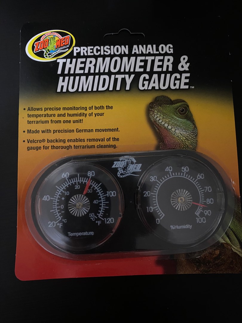 全新zoo med 精密溫度&濕度測量儀, 寵物用品, 寵物家品及其他 - Carousell