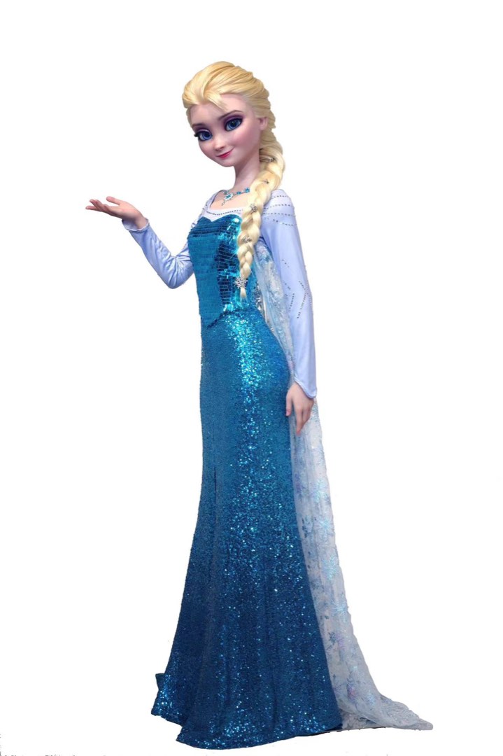 162cm Elsa Frozen 艾莎冰雪奇缘 Life Size Wax Figure Statue Disney Cartoon ...