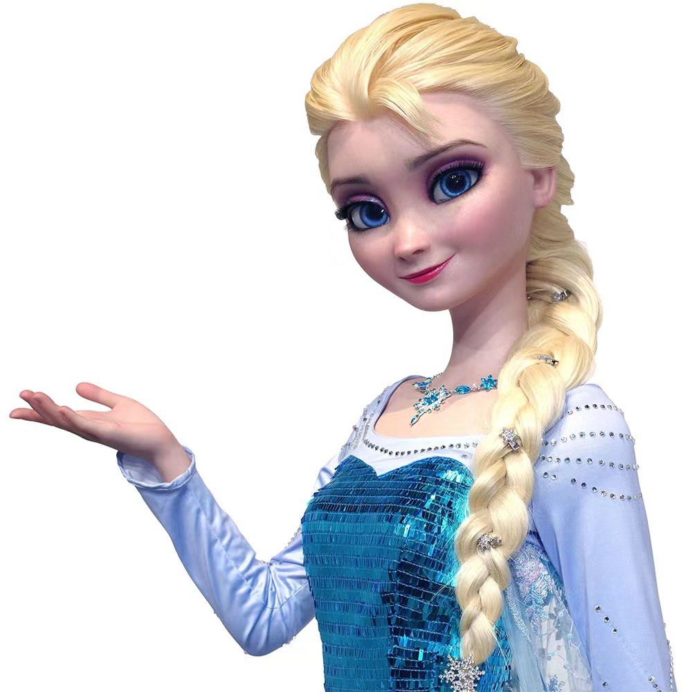 162cm Elsa Frozen 艾莎冰雪奇缘 Life Size Wax Figure Statue Disney Cartoon ...