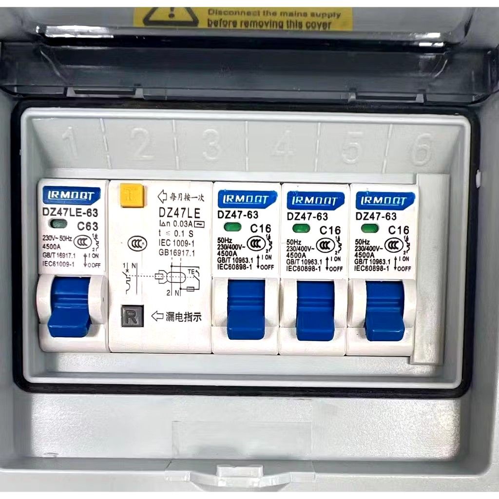 16A 3 Way Socket Industrial Distribution Electrical Box Plug Outdoor ...