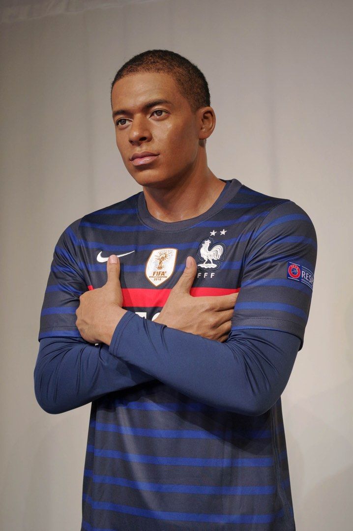 178cm Kylian Mbappe 基利安·姆巴佩 Life Size Wax Statues French Football ...