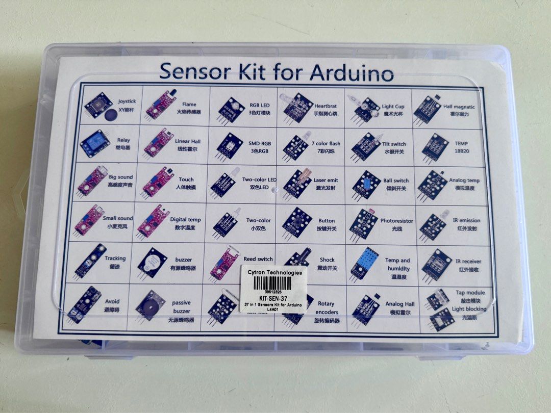 37 in 1 Sensors Kit for Arduino, Hobbies & Toys, Stationery & Craft ...