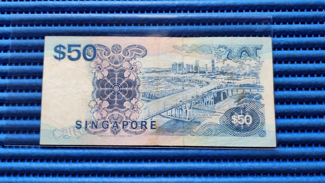 797979 Singapore Ship Series $50 Note C/91 797979 Nice Longevity ...