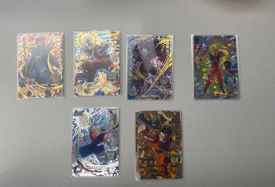 港版 龍珠超英雄 SDBH 四星/cp BMT6-SEC3 BMT3-036 BMT3-DCP4 BMT3-CP4 BMT5-062 BMT6-069 自在極易悟空 元氣彈悟空 悟飯 比古洛 ...