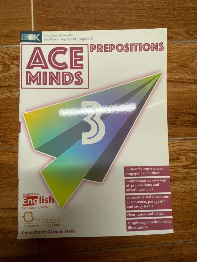 小三英文練習 Ace Minds Preposition, 興趣及遊戲, 書本 & 文具, 書本及雜誌 - 補充練習 - Carousell