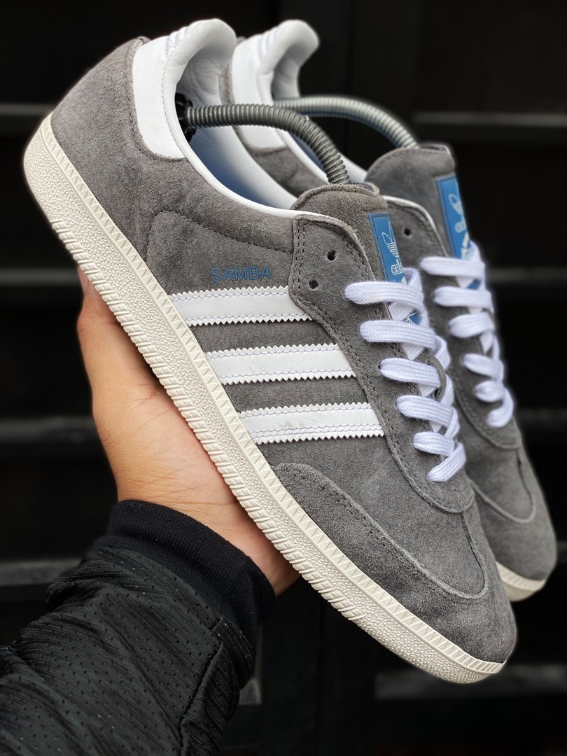 ADIDAS SAMBA GRAY, Men's Fashion, Footwear, Sneakers on Carousell