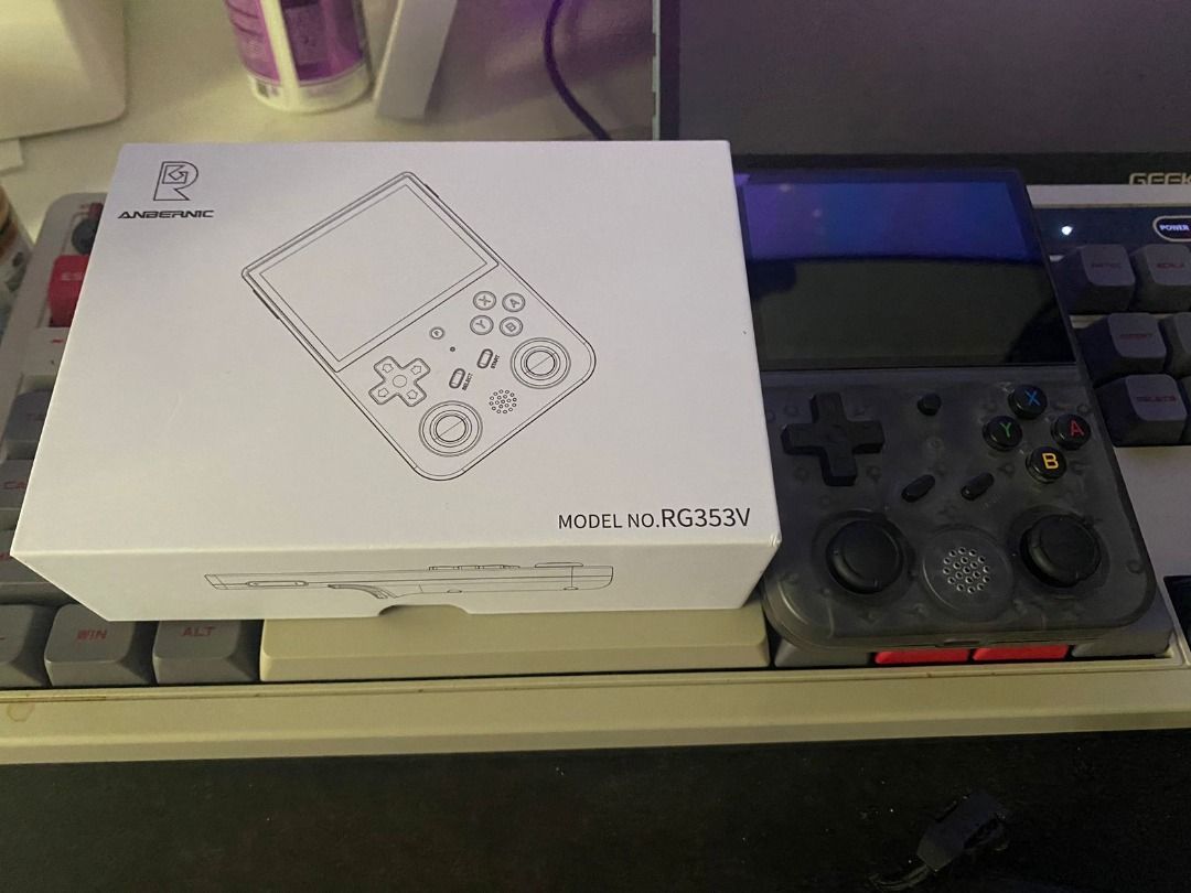 Anbernic RG353V Handheld Retro Gaming Console GameBoy Emulator - Black ...