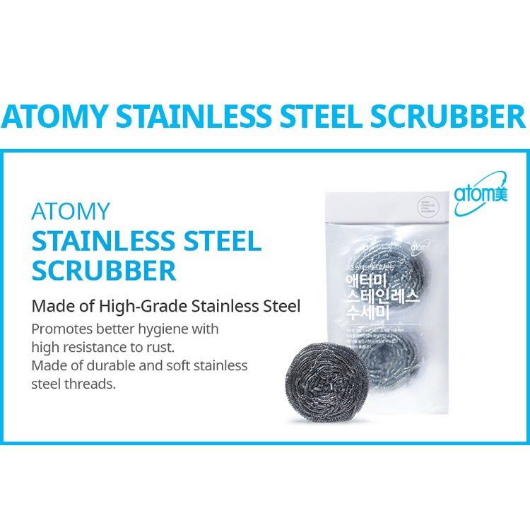 Atomy stainless steel scrubber, Furniture & Home Living, Cleaning ...