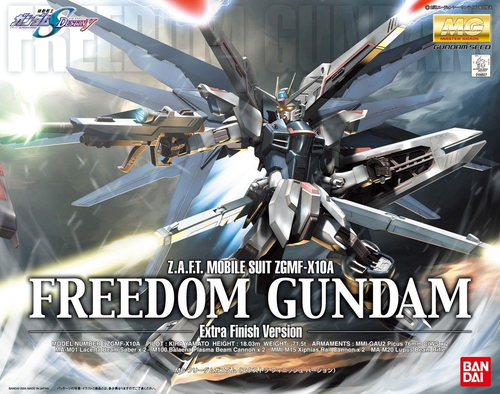 Bandai MG Freedom Gundam Extra Finish & NG Force Impulse Gundam + Sword ...