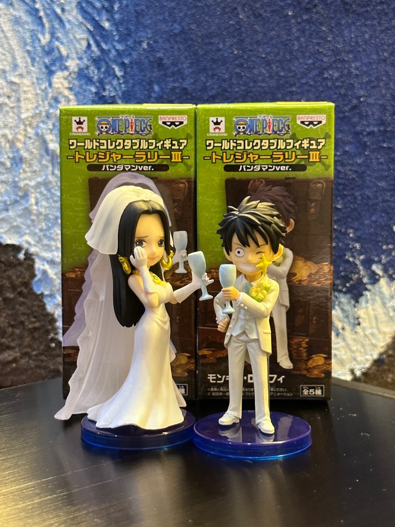 BANPRESTO WCF ONE PIECE BOA & LUFFY WEDDING 海贼王 航海王 女帝&路飞 婚礼装, Hobbies ...