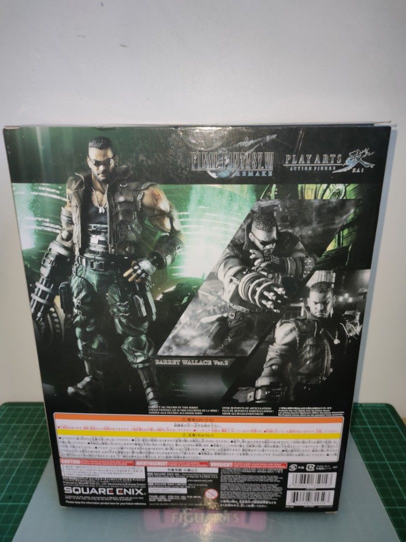 PLAY ARTS Kai Final Fantasy VII Remake Barret Wallace, Hobbies & Toys ...