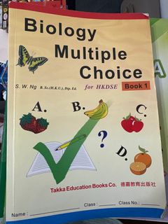 Takka Education Books Co. Biology Multiple Choice for HKDSE Book 1,2,3 ...