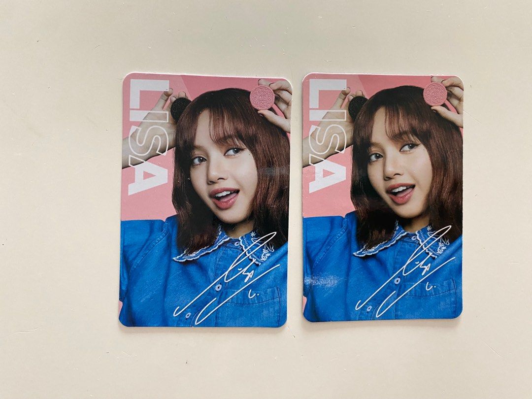 Blackpink Oreo Lisa photocard/pc/ lisa pc/ blackpink pc, Hobbies & Toys ...