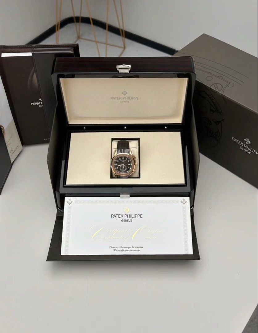 BN Jan 2025 Patek Philippe 5968R Aquanaut Rose Gold Chronograph, Luxury ...