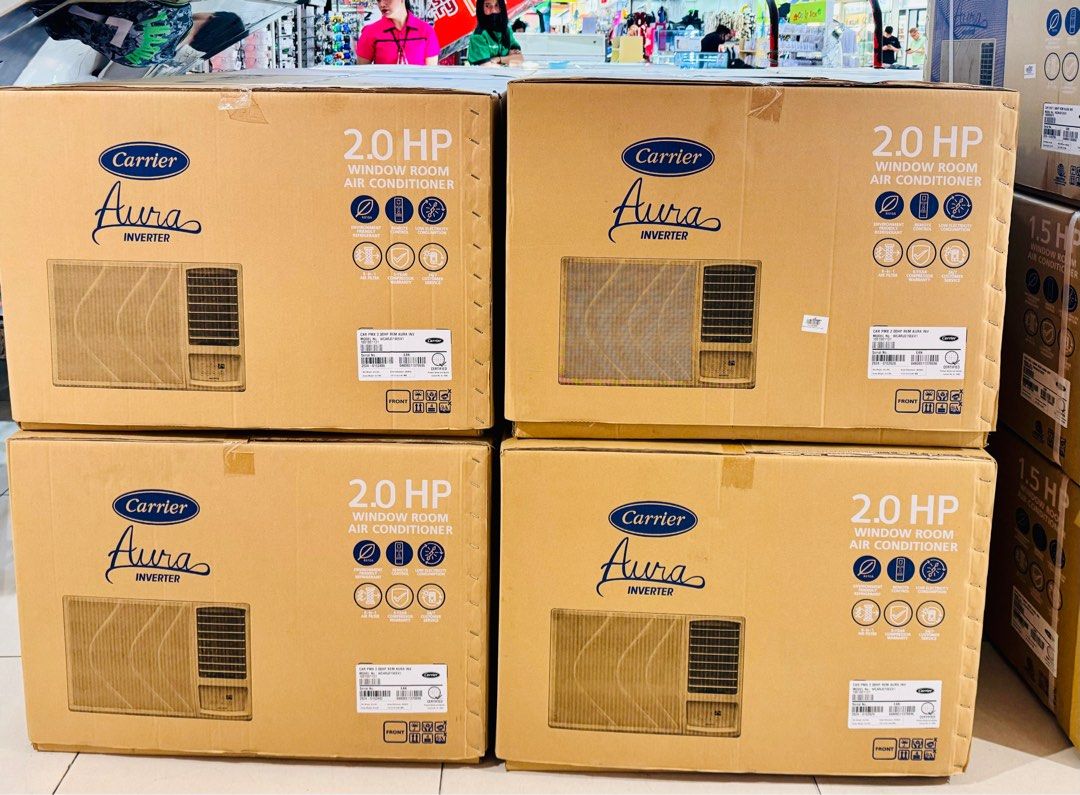 Brand New Carrier AURA WCARJ019EEV1 2.0hp Window-type Inverter Aircon ...