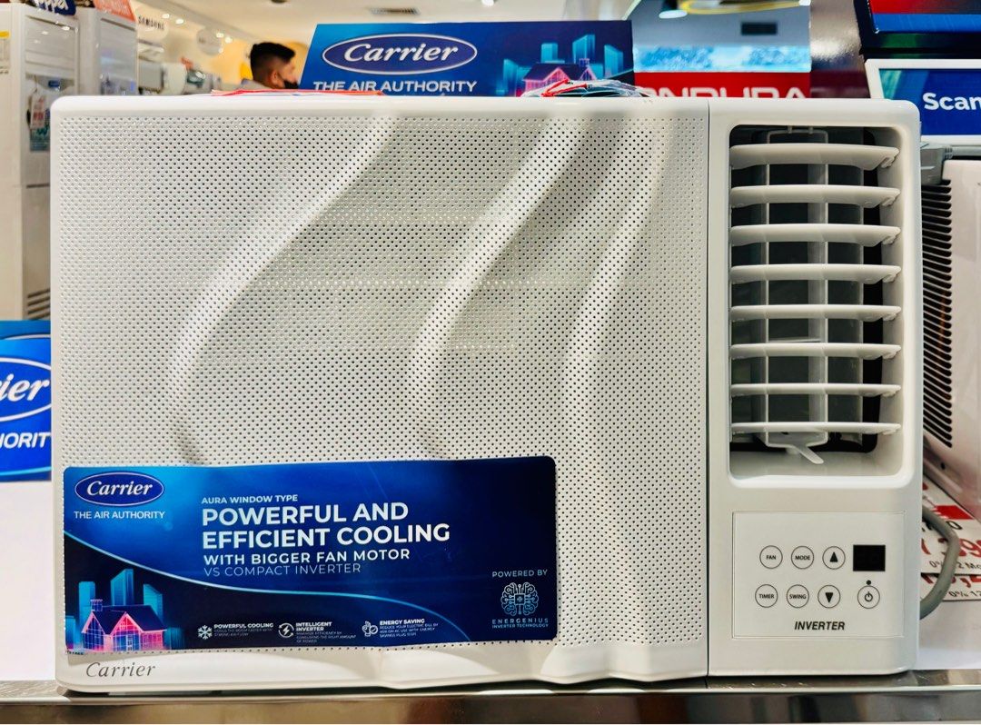Brand New Carrier AURA WCARJ019EEV1 2.0hp Window-type Inverter Aircon ...