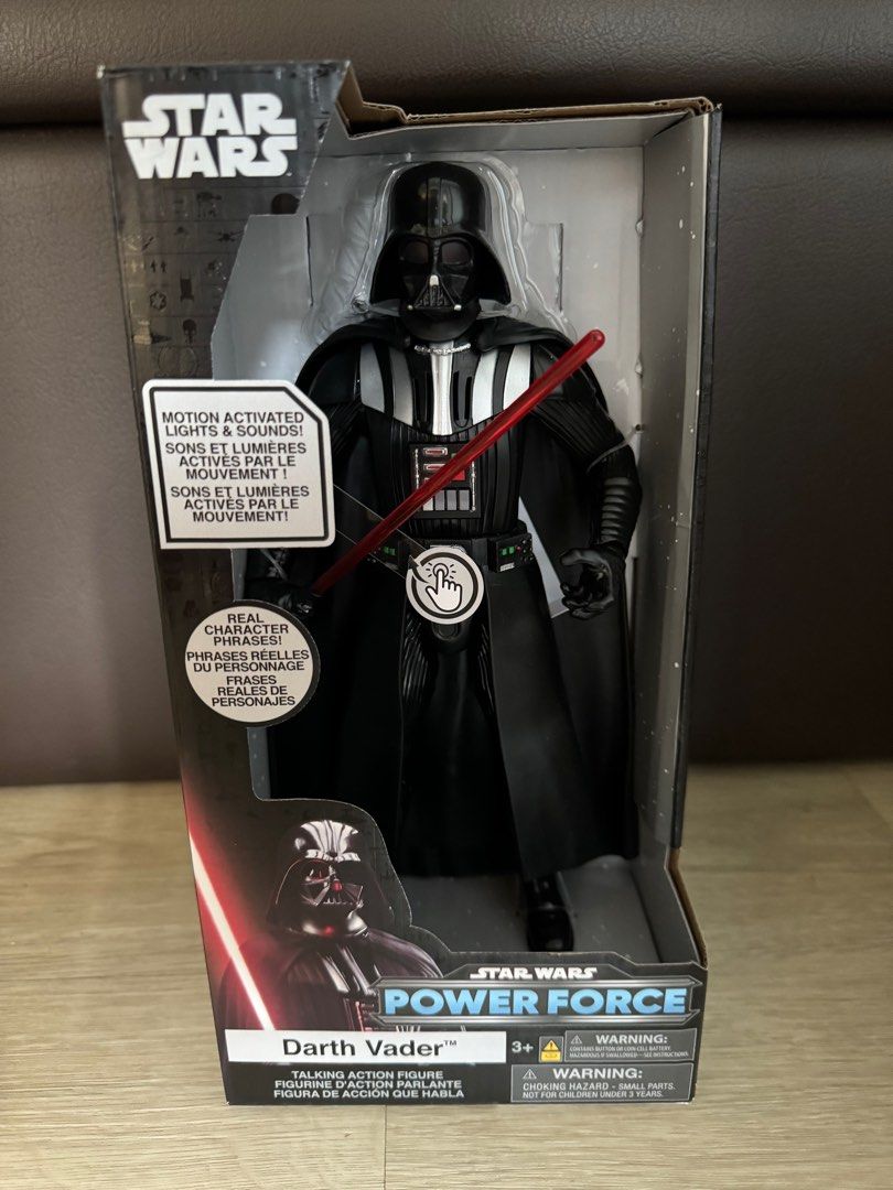 Brand New Disney Store Star Wars Power Force Darth Vader Talking Action ...