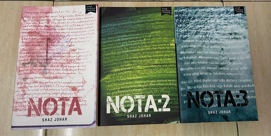 Buku Fixi/Novel Fixi: Nota 1,2,3, Hobbies & Toys, Books & Magazines ...