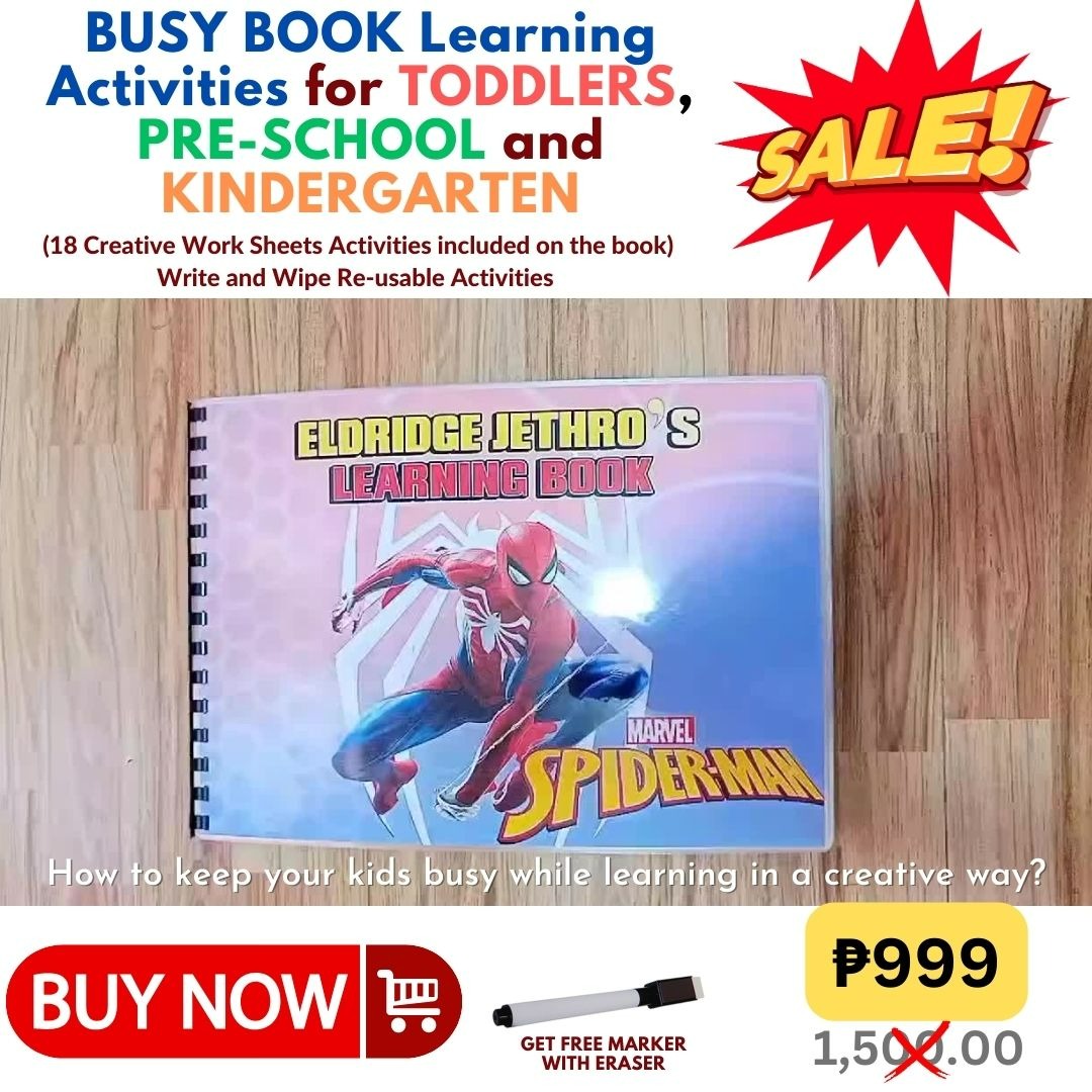BUSY BOOK LEARNING ACTIVITIES FOR TODDLERS, PRE-SCHOOL AND KINDERGARTEN ...