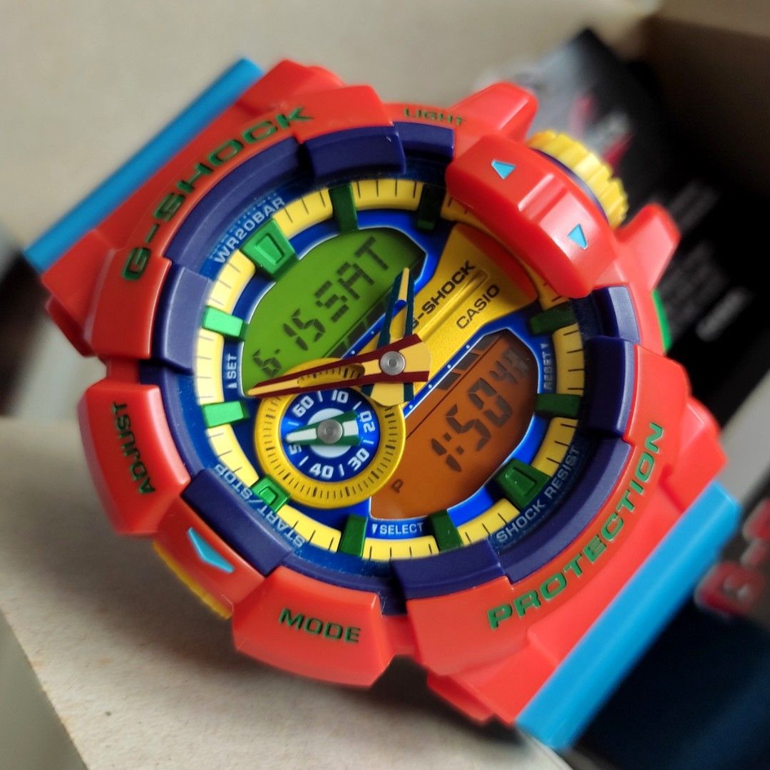 CASIO G-Shock GA400-4ADR, Dragon Ball Z, Analog-Digital, Hyper Colors, Rare gshock ga-400 (Signs ...