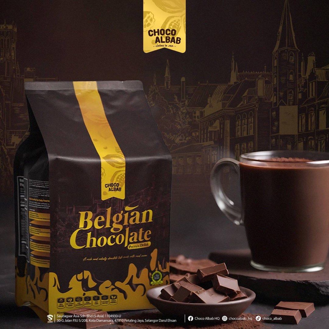 Choco Albab Belgian Chocolate Drink, Food & Drinks, Beverages on Carousell