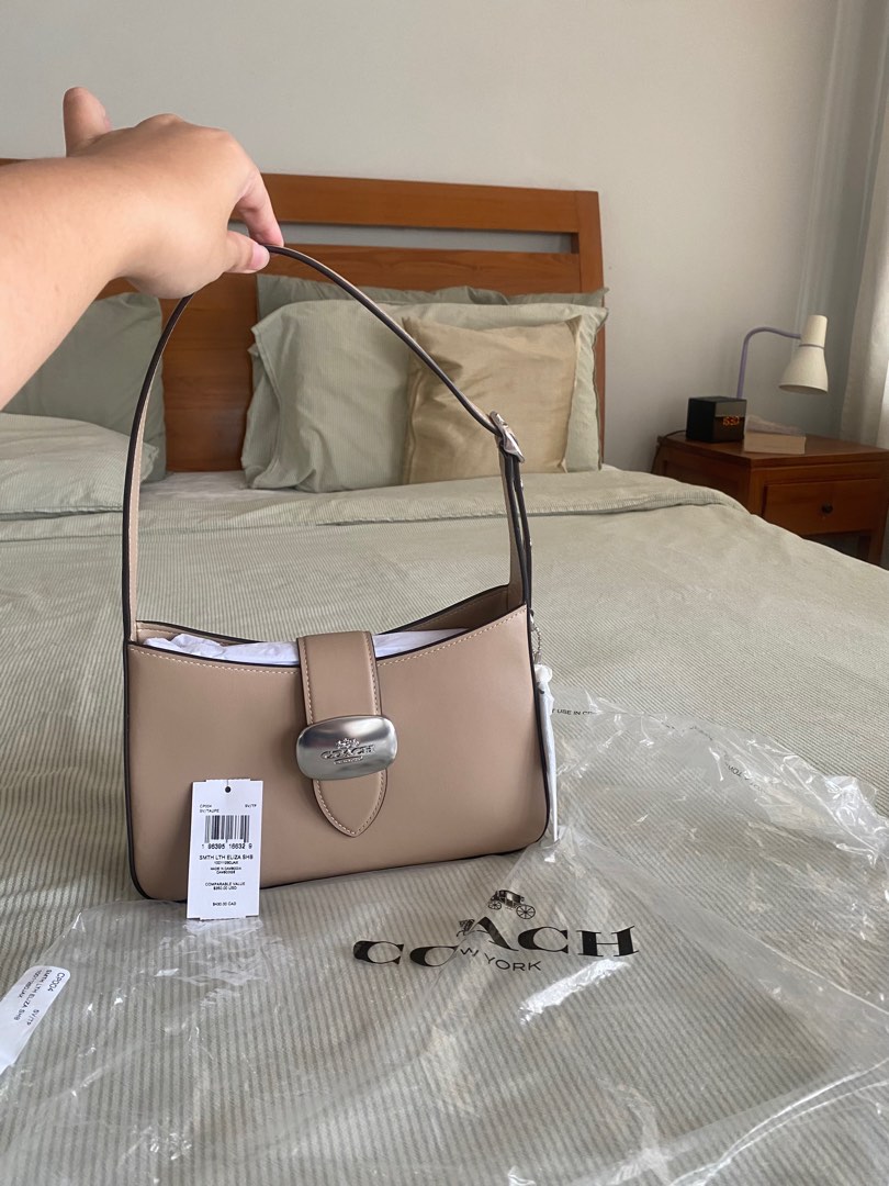 Coach Eliza Shoulder Bag in Taupe 100% Authentic, Luxury, Bags ...